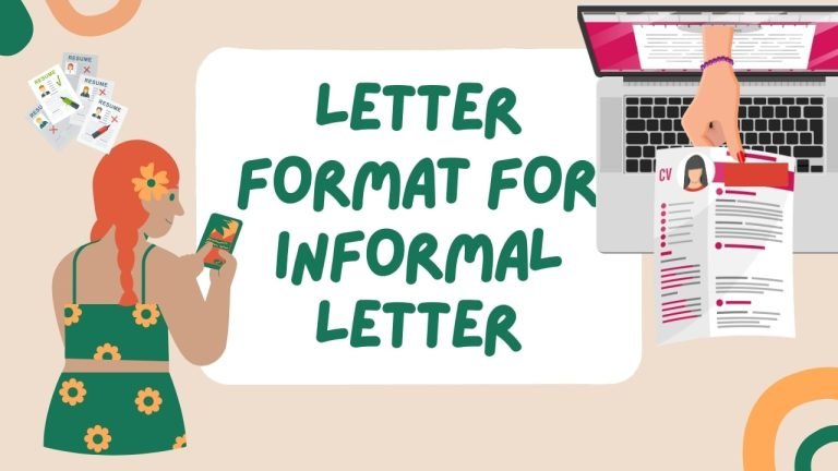 Letter format for Informal letter, Types and Samples - Spoken English Guru